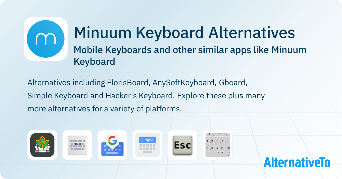 Minuum Keyboard Alternatives: Top 12 Mobile Keyboards & Similar Apps ...