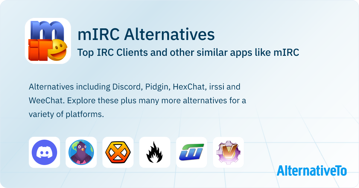 Great mIRC Alternatives: Top IRC Clients in 2026 | AlternativeTo