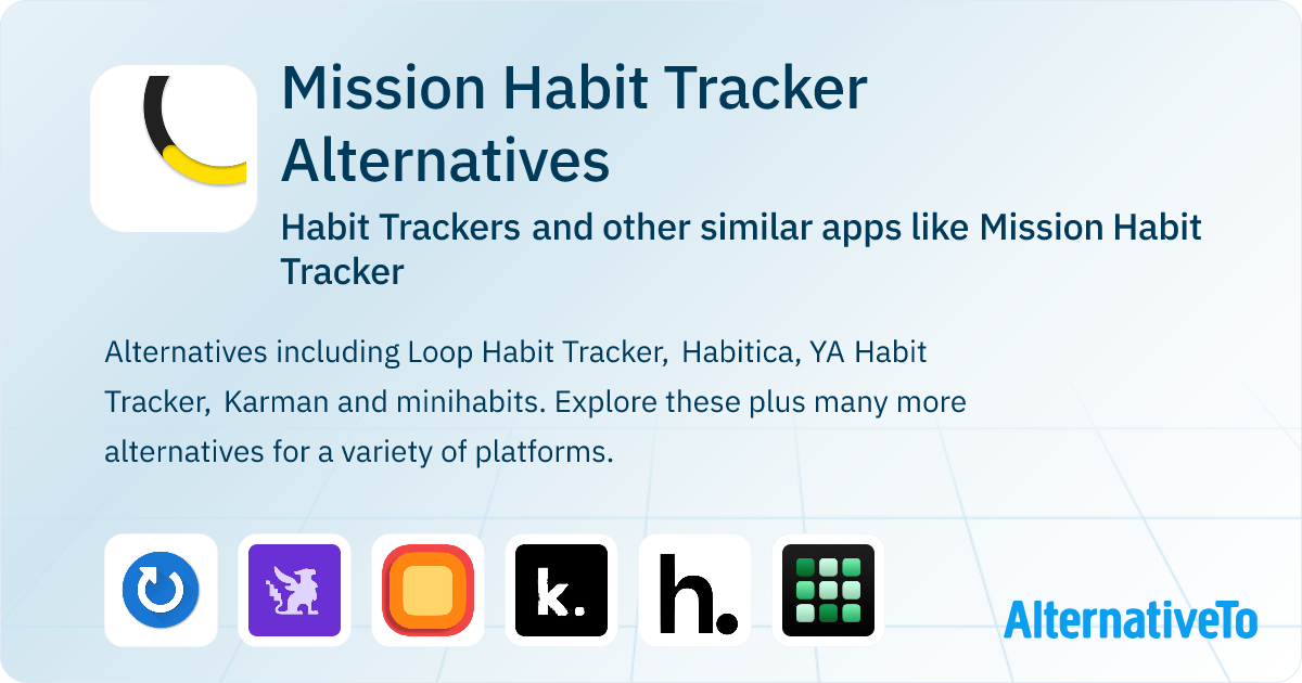 Mission Habit Tracker Alternatives: Top 12 Habit Trackers & Similar ...