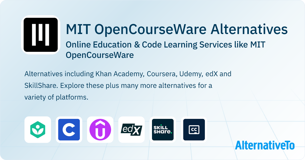 MIT OpenCourseWare Alternatives: Top 12 Online Education Services ...