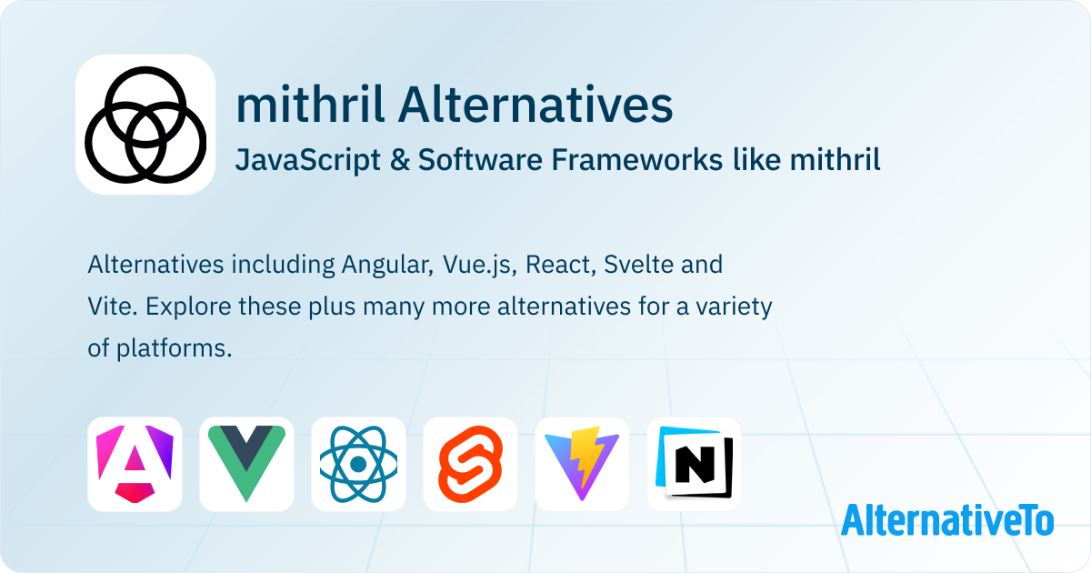mithril Alternatives: JavaScript Frameworks & Similar Websites - Page 4 ...