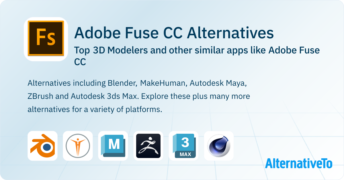 Great Adobe Fuse CC Alternatives: Top 3D Modelers in 2025 | AlternativeTo