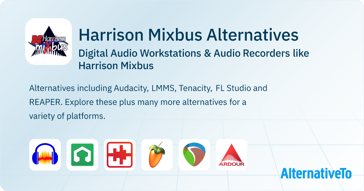 Harrison Mixbus Alternatives: Top 12 Digital Audio Workstations ...