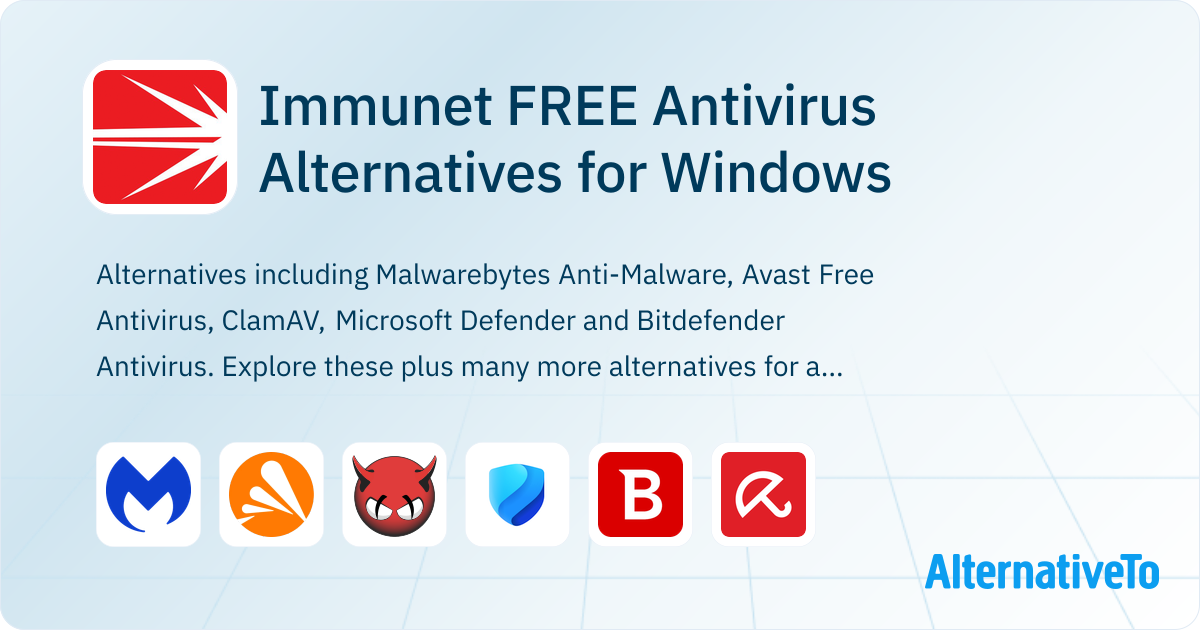 Immunet FREE Antivirus Alternatives for Windows: Anti-Virus & Similar ...