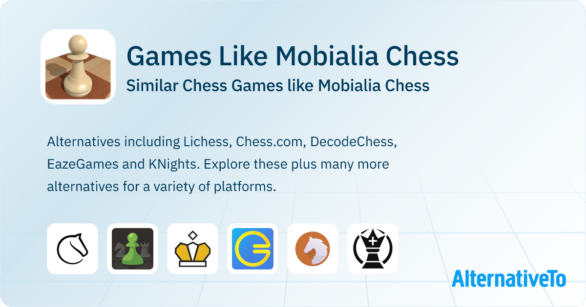 Games Like Mobialia Chess: Similar Chess Games 2025 | AlternativeTo