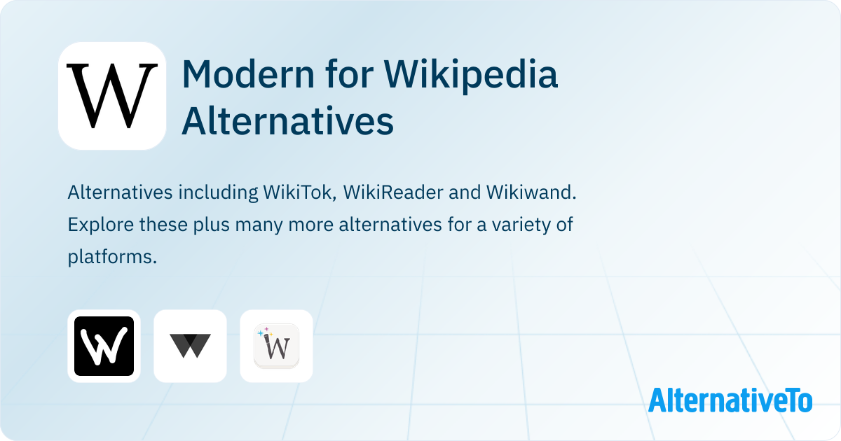 Modern for Wikipedia Alternatives - Explore Similar Extensions & Add ...
