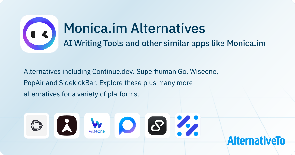 Monica.im Alternatives: Top 12 AI Writing Tools & Similar Apps ...