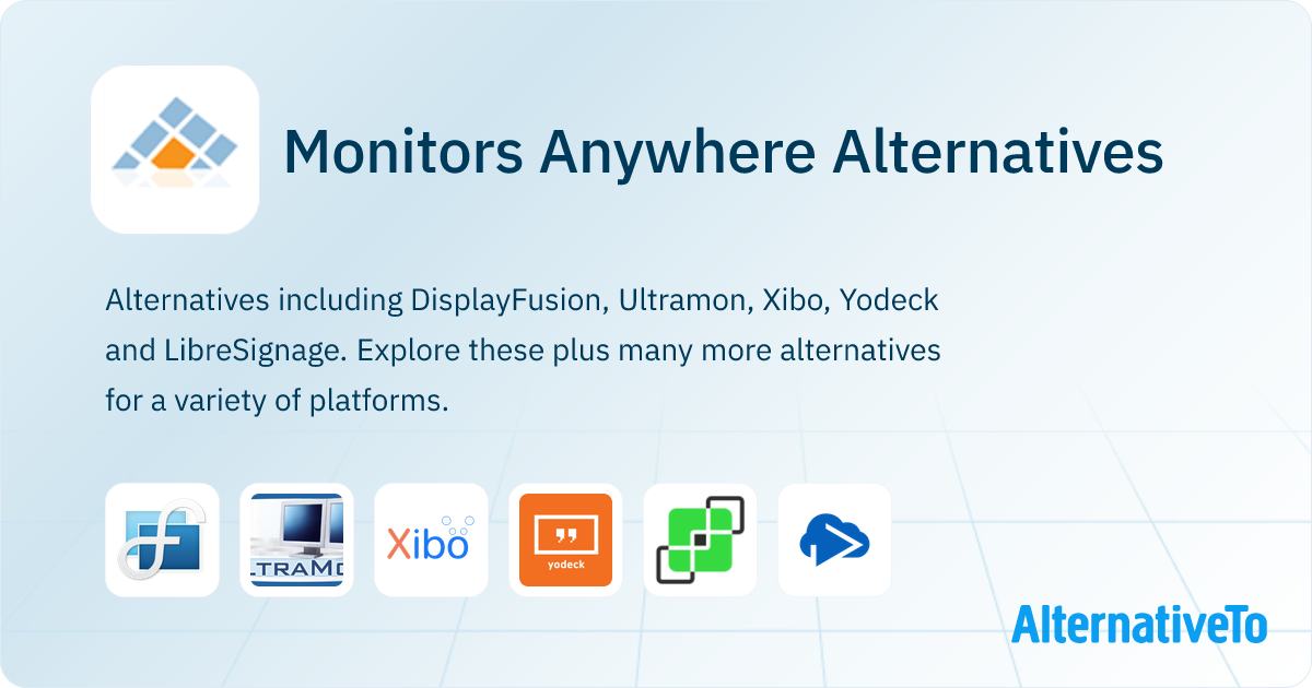 Monitors Anywhere Alternatives - Explore Similar Software | AlternativeTo