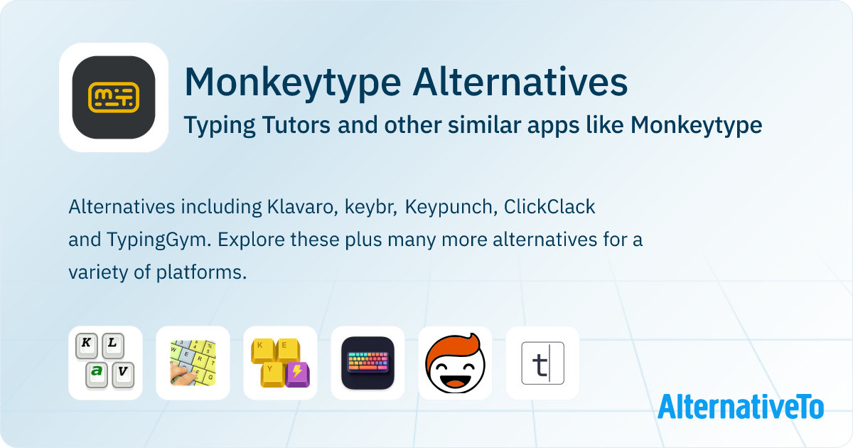Monkeytype Alternatives: Top 12 Typing Tutors & Similar Websites ...