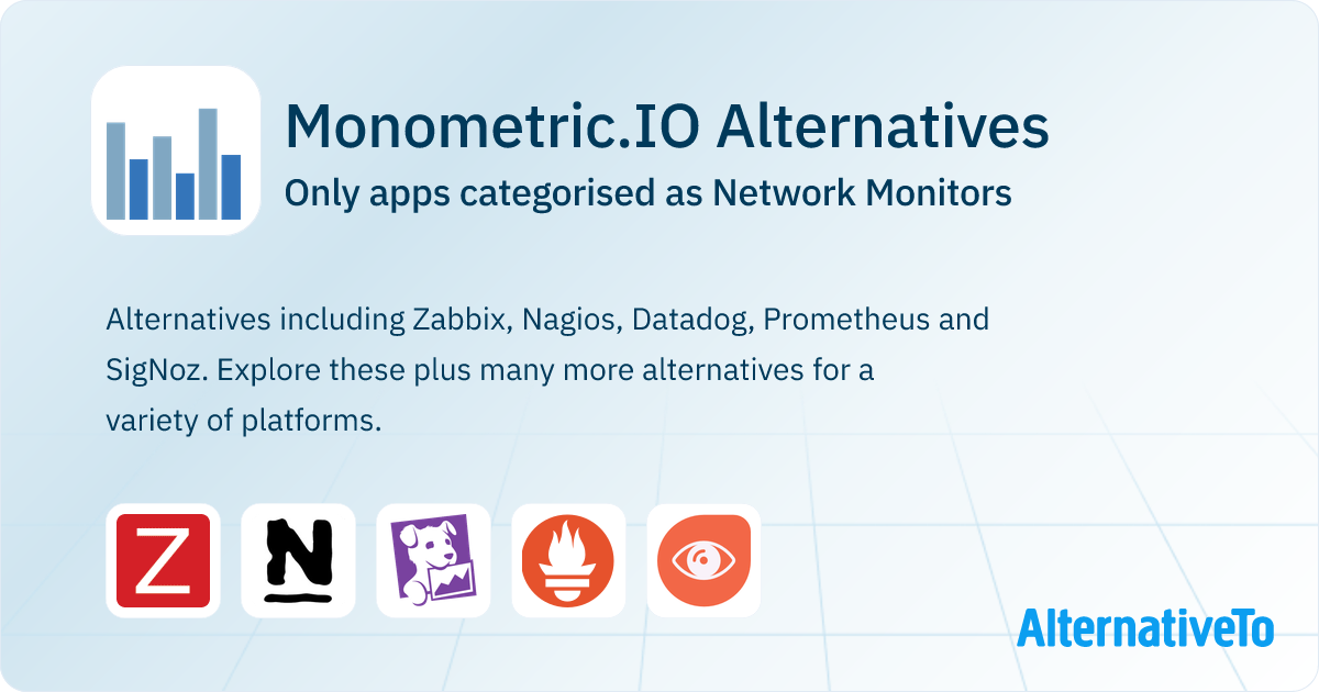 Monometric.IO Alternatives: Top 5 Network Monitors | AlternativeTo