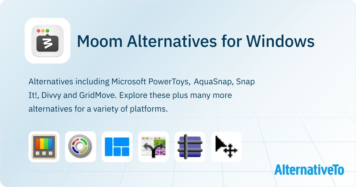 Moom Alternatives for Windows: Top 20 Window Managers & Similar Apps ...