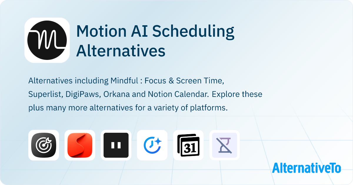 Motion AI Scheduling Alternatives - Explore Similar Apps & Services ...