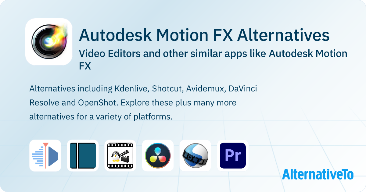 Autodesk Motion FX Alternatives: Top 12 Video Editors & Similar Apps ...
