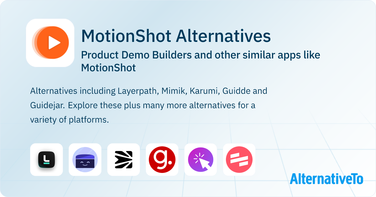 MotionShot Alternatives: Top 15 Product Demo Builders & Similar ...