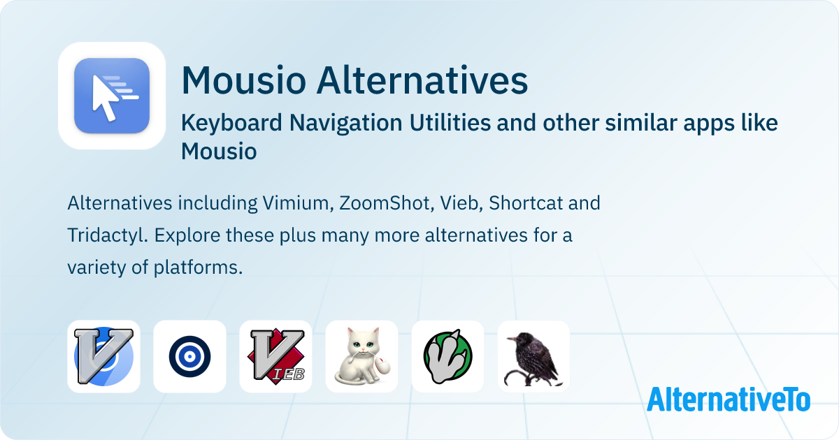 Mousio Alternatives: Top 12 Keyboard Navigation Utilities & Similar ...