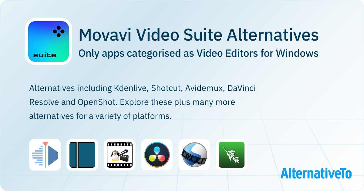 Movavi Video Suite Alternatives for Windows: Top 12 Video Editors ...