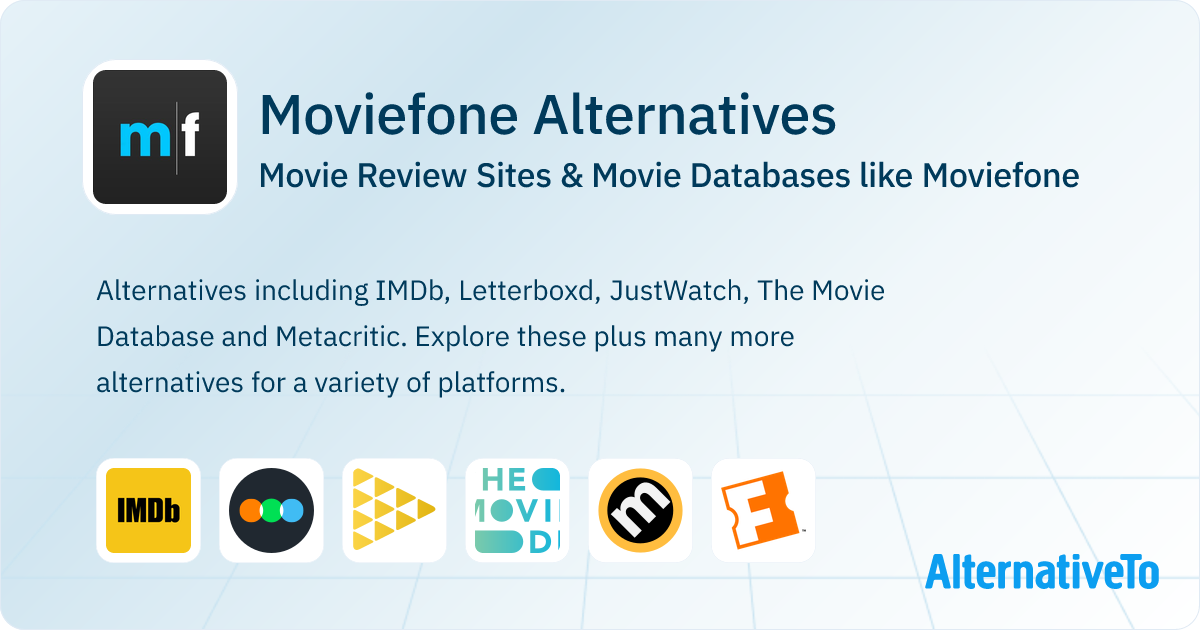 Moviefone Alternatives: Top 7 Movie Review Sites | AlternativeTo