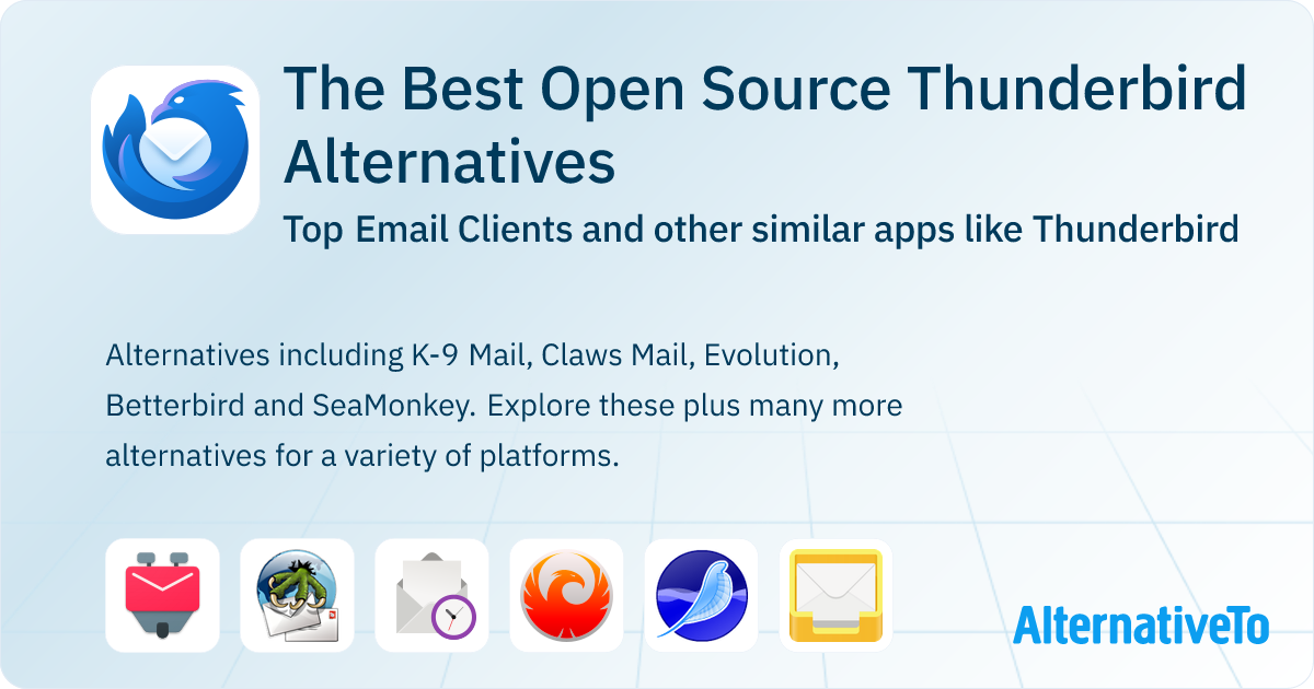 Open Source Thunderbird Alternatives: Top 12 Email Clients | AlternativeTo