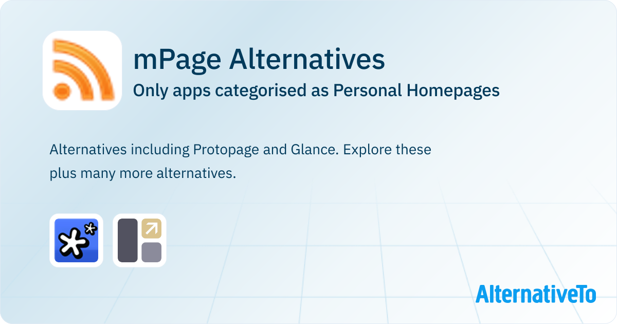 mPage Alternatives: Top 2 Personal Homepages | AlternativeTo