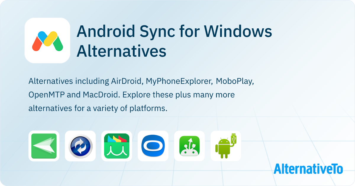 Android Sync for Windows Alternatives - Explore Similar Software ...