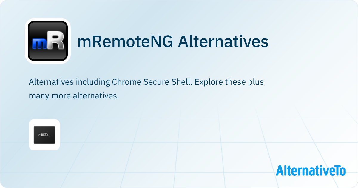 mRemoteNG Alternatives for Windows filtered by 'native-client ...