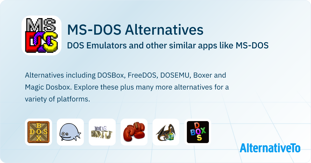 MS-DOS Alternatives: Top 10 DOS Emulators & Similar Apps | AlternativeTo