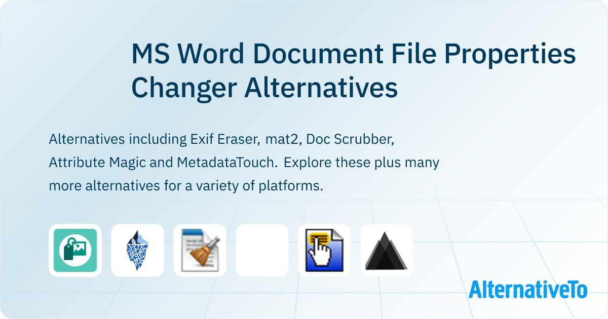 MS Word Document File Properties Changer Alternatives - Explore Similar ...