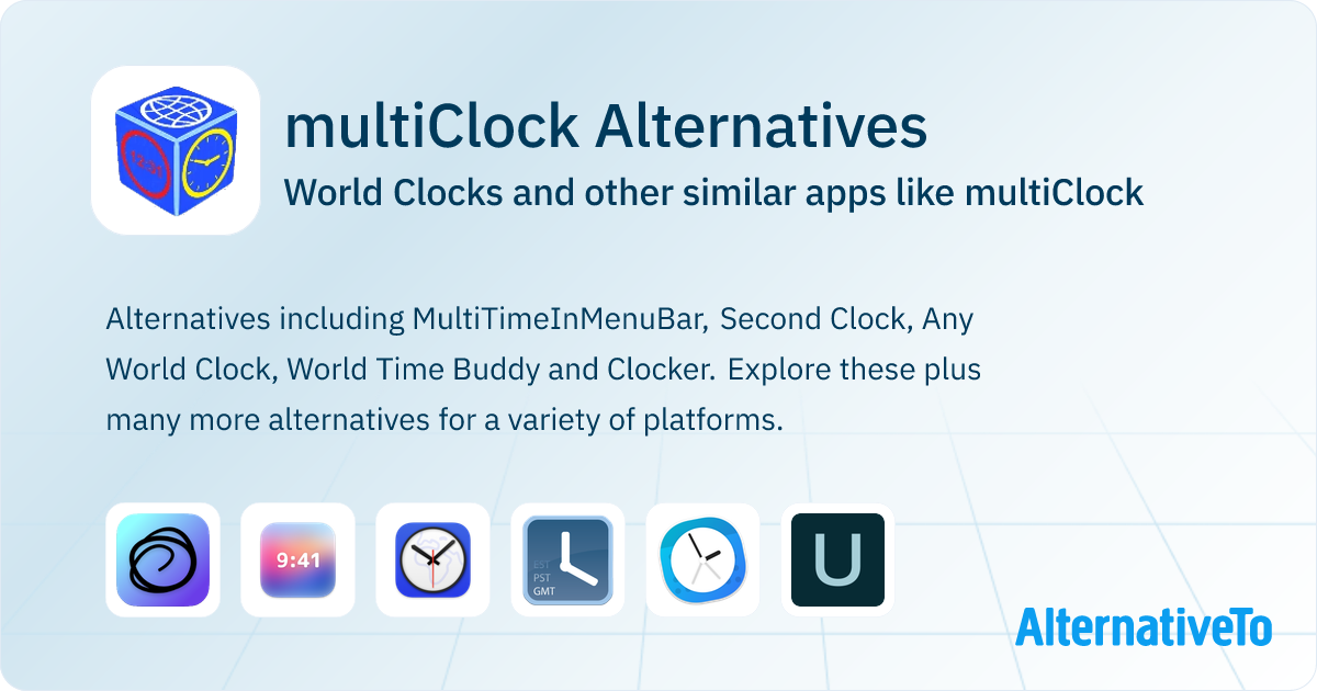 multiClock Alternatives: Top 12 World Clocks & Similar Apps | AlternativeTo