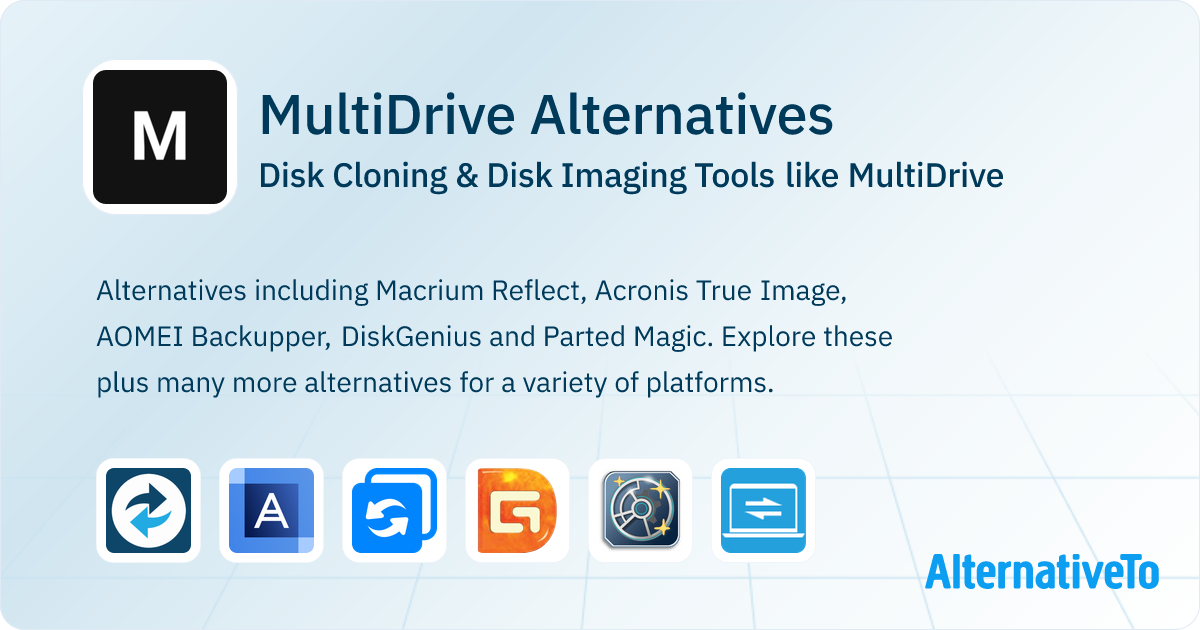 MultiDrive Alternatives: Top 22 Disk Cloning Tools | AlternativeTo
