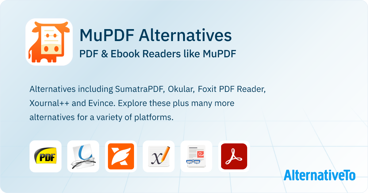 MuPDF Alternatives: Top 12 PDF & Ebook Readers | AlternativeTo