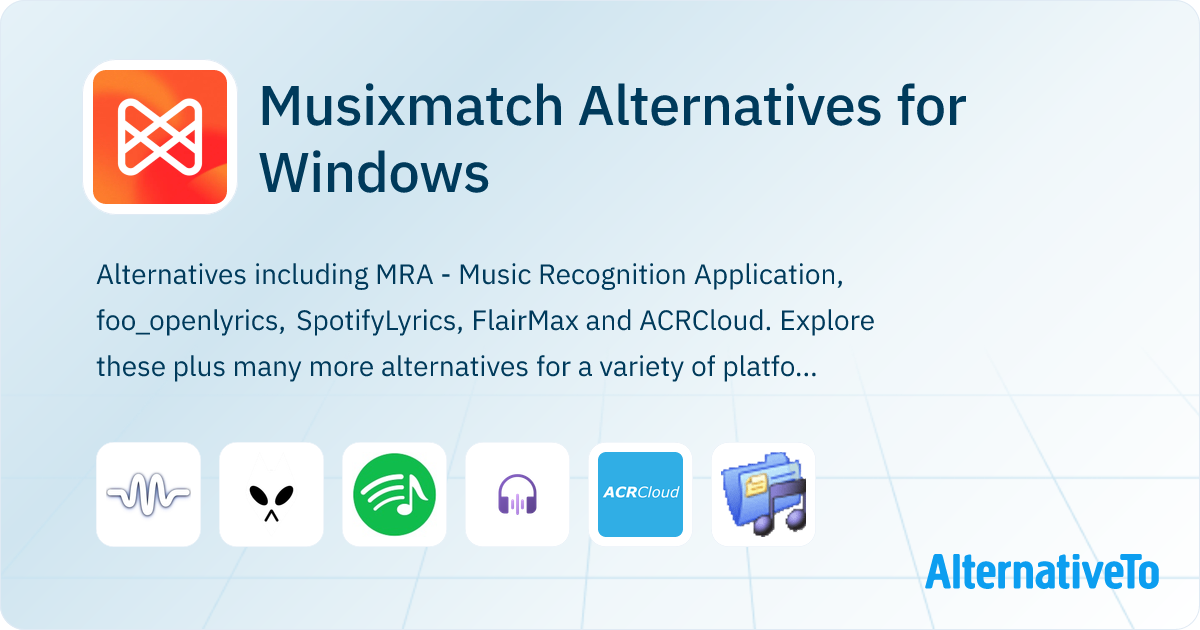 Musixmatch Alternatives for Windows: Top 8 Music Recognition Apps ...