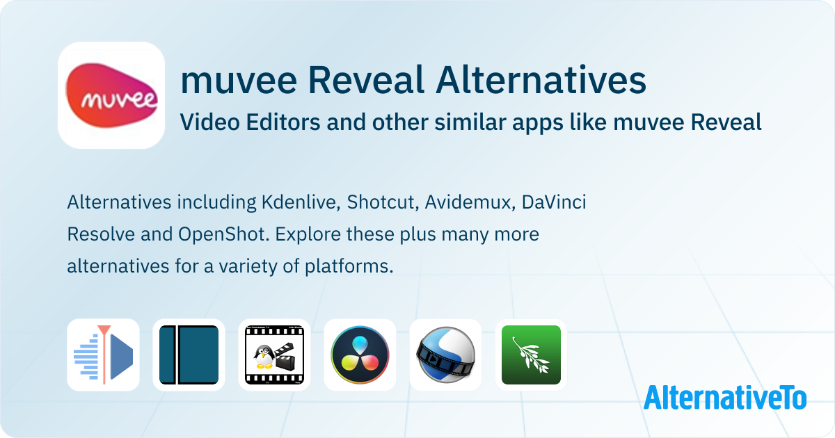 muvee Reveal Alternatives: Top 12 Video Editors & Similar Apps ...