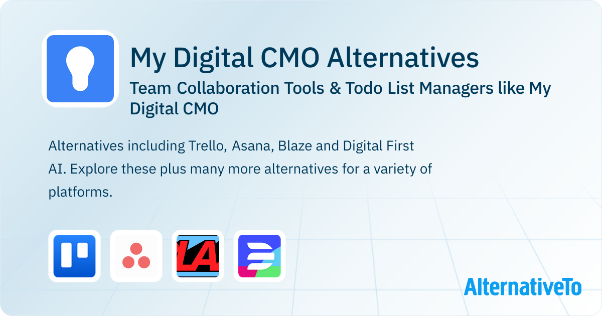 My Digital CMO Alternatives: Top 4 Team Collaboration Tools | AlternativeTo