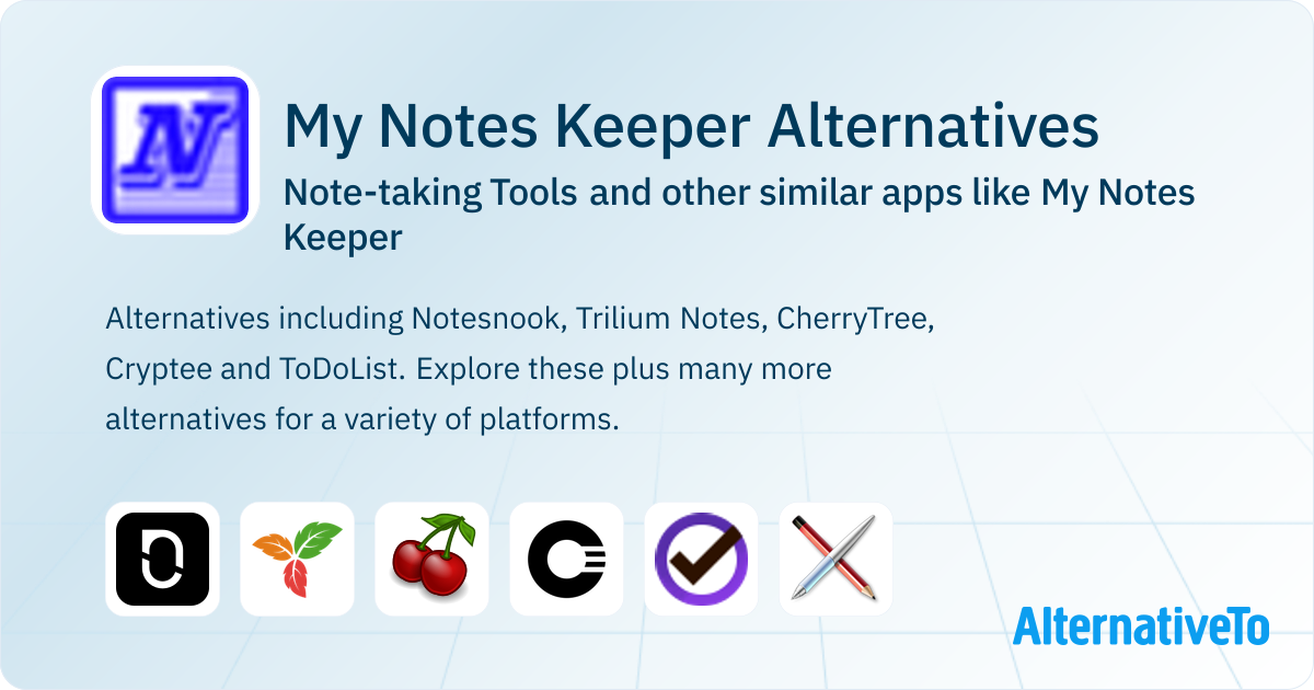 My Notes Keeper Alternatives: Top 12 Note-taking Tools & Similar Apps ...