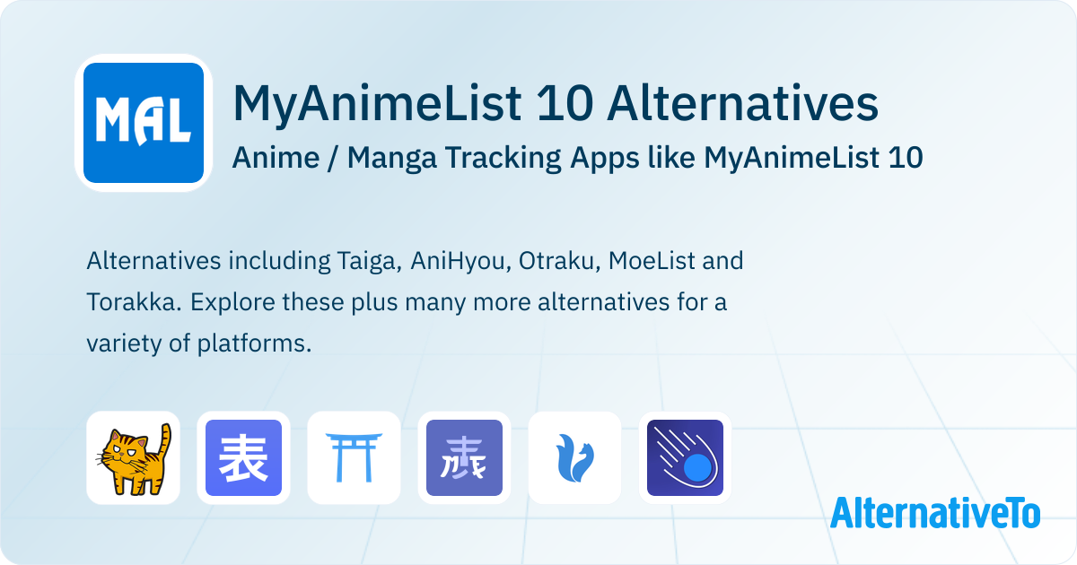 MyAnimeList 10 Alternatives: Top 19 Anime / Manga Tracking & Similar ...