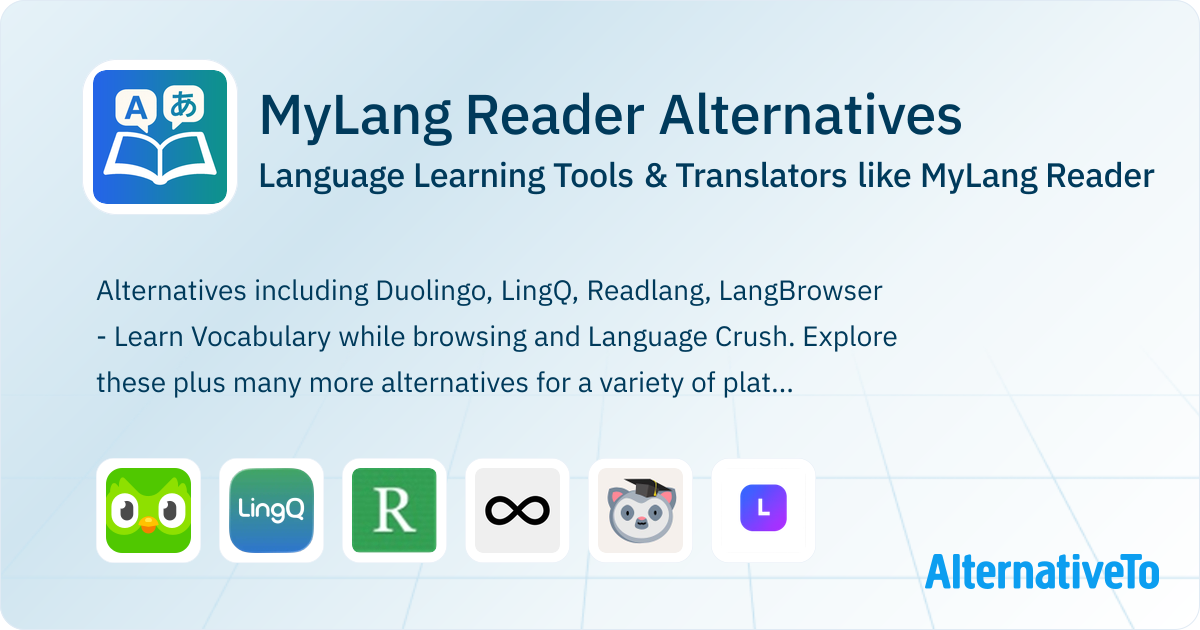 MyLang Reader Alternatives: Top 6 Language Learning Tools | AlternativeTo