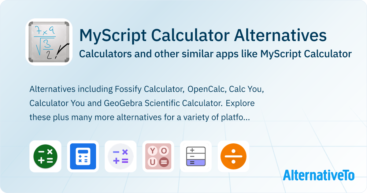 MyScript Calculator Alternatives: Top 12 Calculators & Similar Apps ...