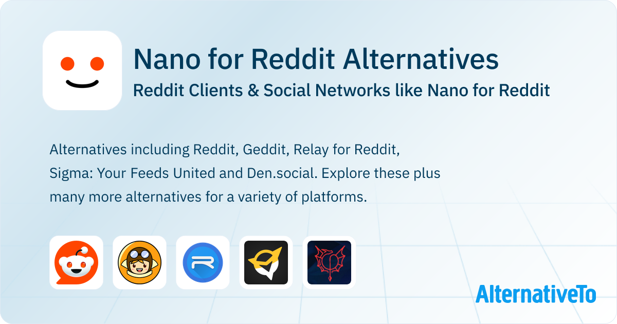 Nano for Reddit Alternatives: Top 5 Reddit Clients | AlternativeTo