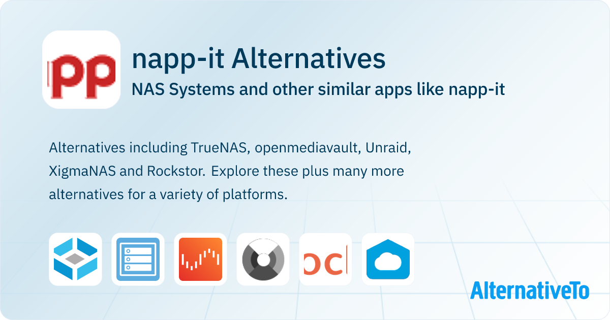 napp-it Alternatives: Top 13 NAS Systems & Similar Apps | AlternativeTo