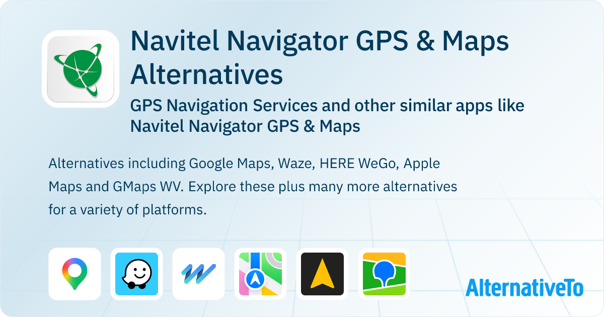 Navitel Navigator GPS & Maps Alternatives: Top 12 GPS Navigation ...
