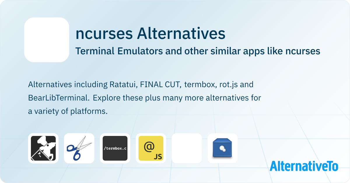ncurses Alternatives: Top 15 Terminal Emulators & Similar Apps ...