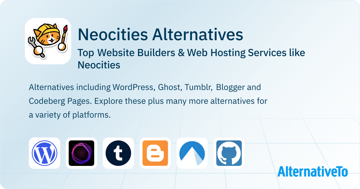 Great Neocities Alternatives: Top Website Builders in 2025 | AlternativeTo