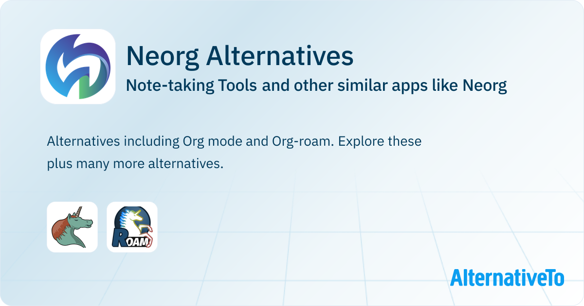 Neorg Alternatives: Top 2 Note-taking Tools & Similar Apps | AlternativeTo