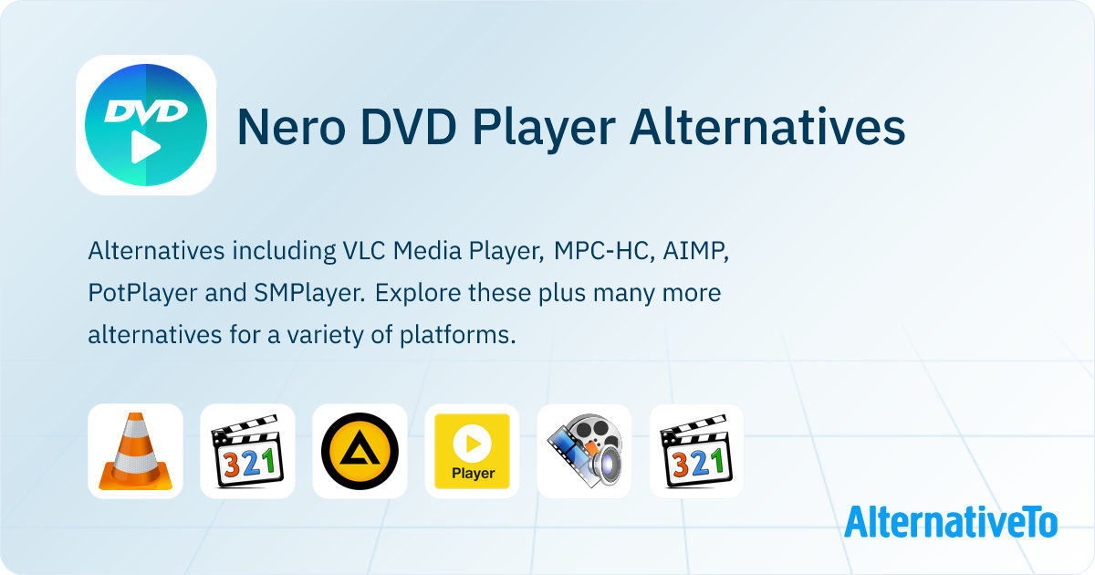 Nero DVD Player Alternatives - Explore Similar Software | AlternativeTo