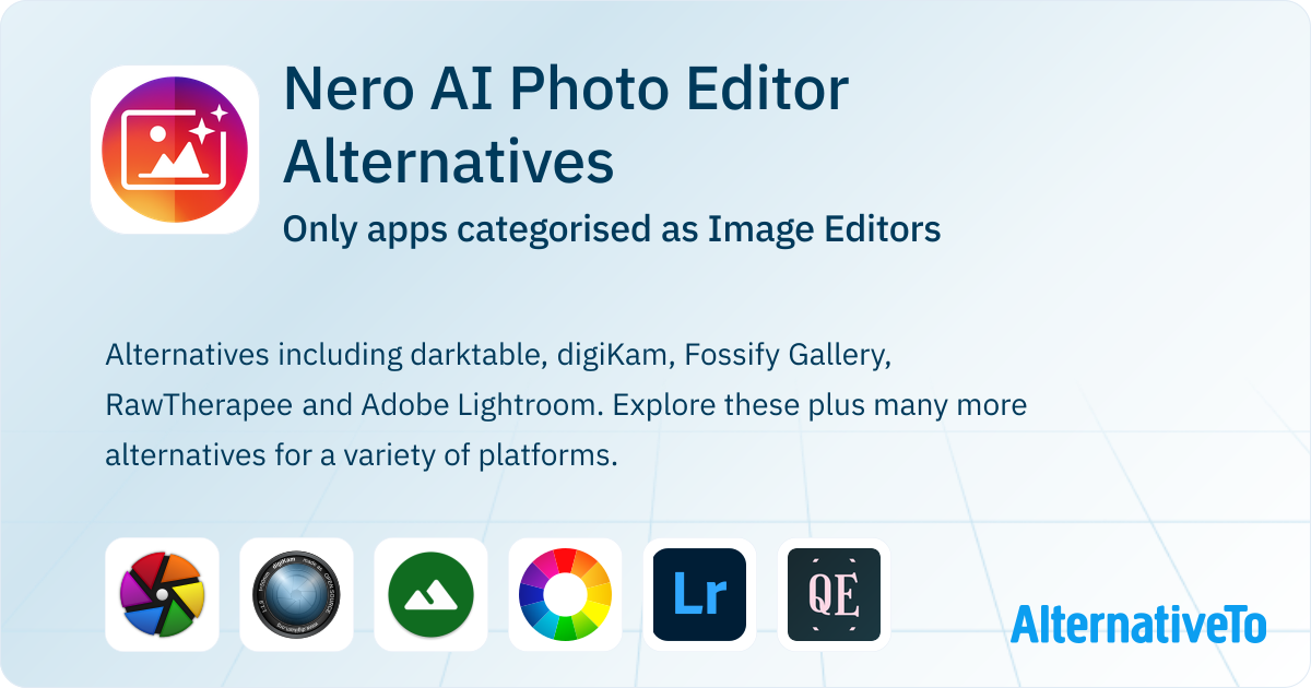 Nero Photo Editor Alternatives: Top 12 Image Editors | AlternativeTo