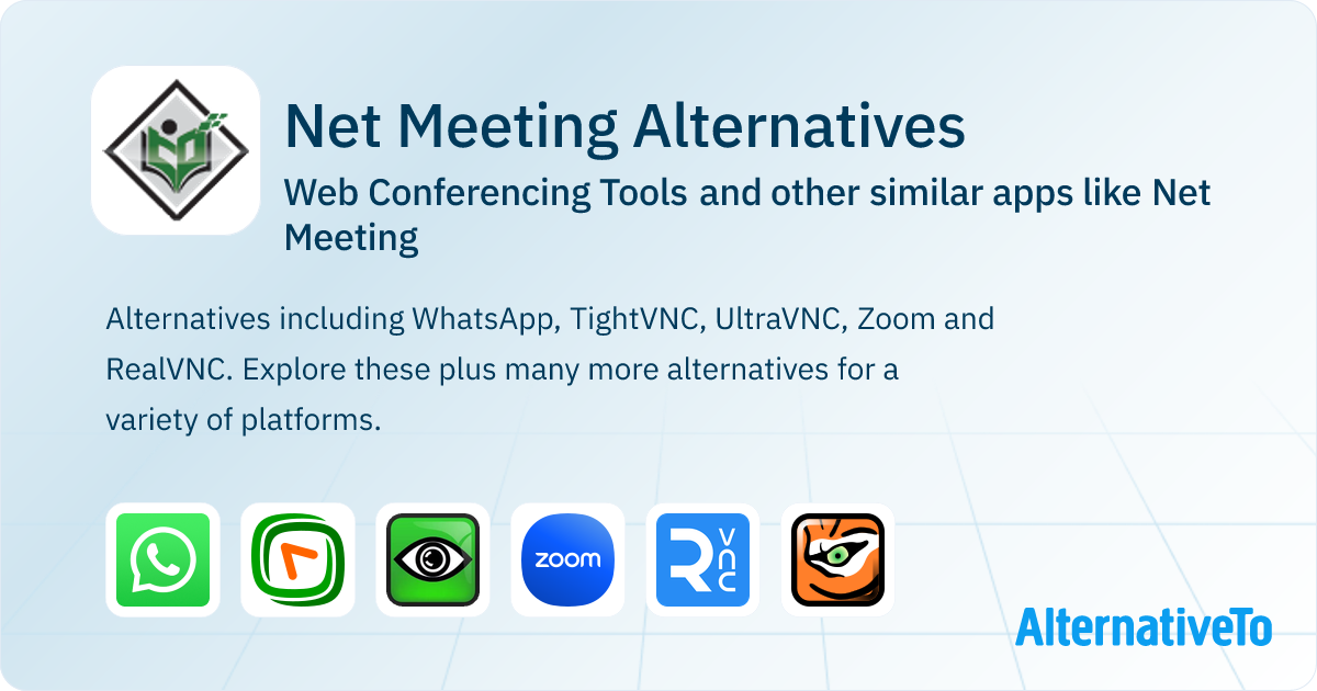 Net Meeting Alternatives: Top 12 Web Conferencing Tools & Similar ...
