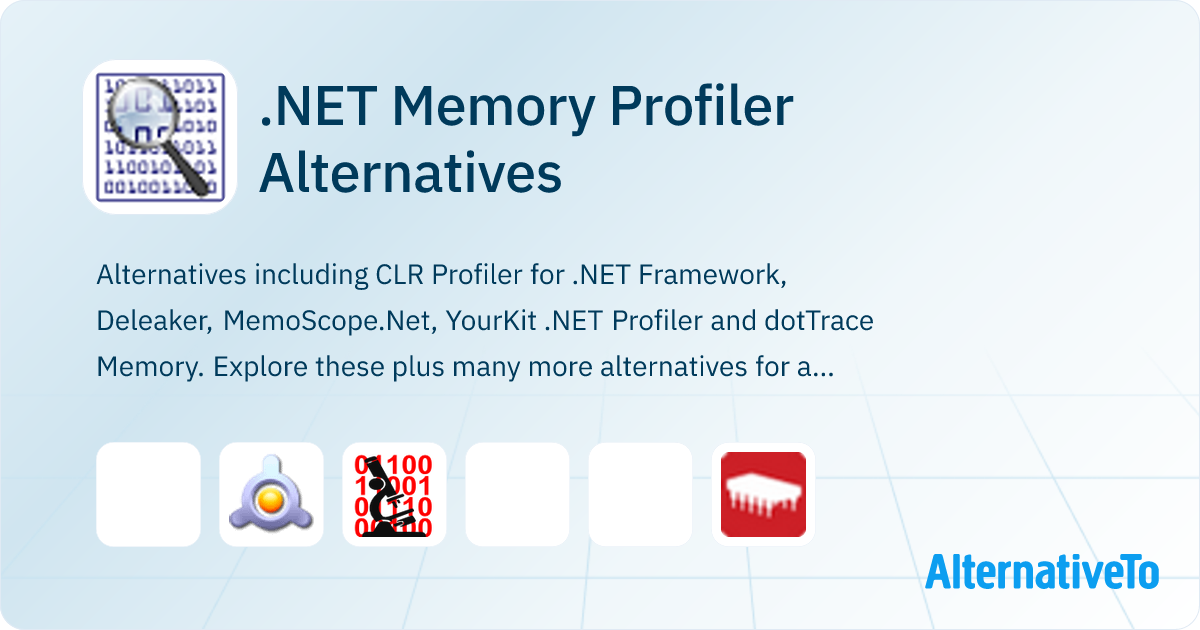 .NET Memory Profiler Alternatives - Explore Similar Software ...