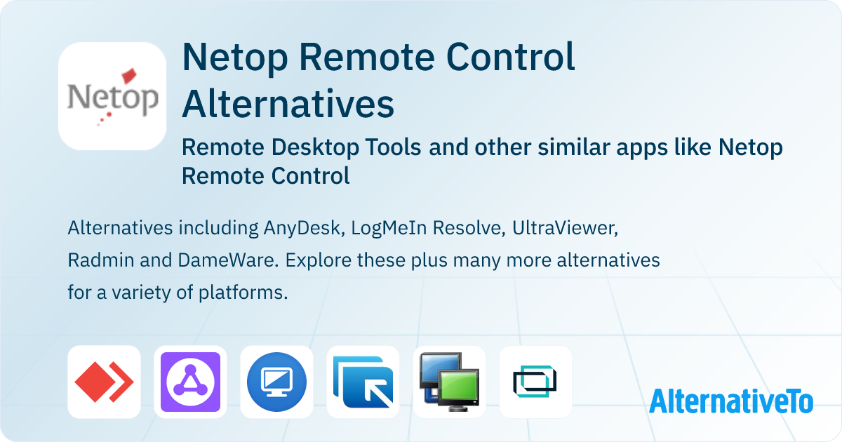 Netop Remote Control Alternatives: Top 24 Remote Desktop Tools ...