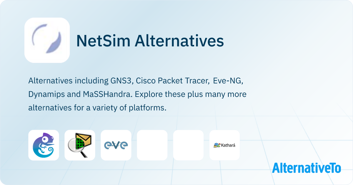 NetSim Alternatives - Explore Similar Software | AlternativeTo