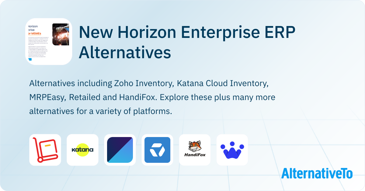 New Horizon Enterprise ERP Alternatives - Explore Similar Apps ...